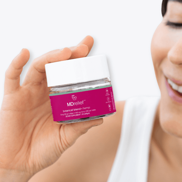 MDrelief™ | Pain Relief Supplement with Hemp Oil, White Willow Bark & More | MDbio Wellness